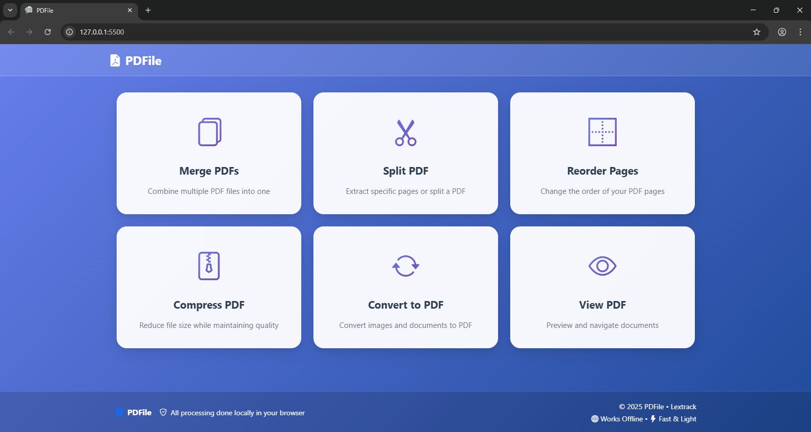 PDFile - PDF Manipulator